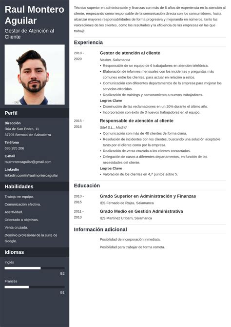 Estructura De Un Cv
