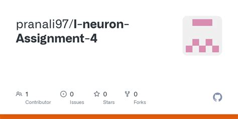Github Pranali97i Neuron Assignment 4
