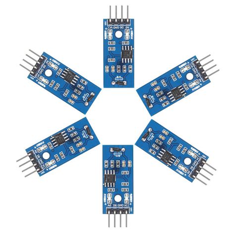 6 개 몫 홀 센서 모듈 3144e 홀 스위치 속도 자기 ses 속도 카운팅 센서 모듈 arduino 스마트 카용 측정 및