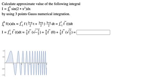 Solved Calculate Approximate Value Of The Following Integral Chegg