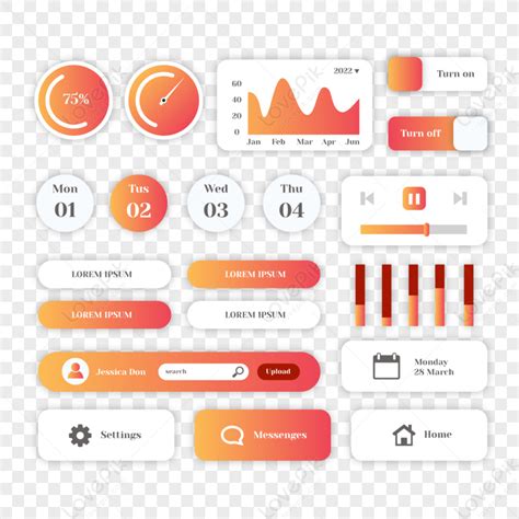 사용자 인터페이스 주황색 아이콘 전화 인터페이스 아이콘 일러스트상호 작용장치