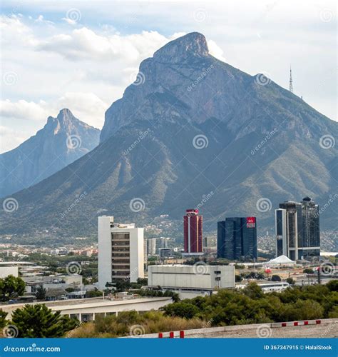 Monterrey City Skyline With Iconic Buildings And Landmarks Vector