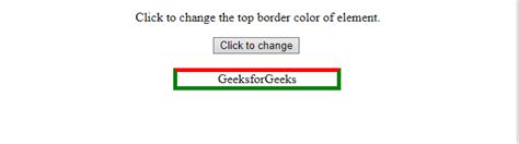 HTML Propriété borderTopColor du style DOM StackLima