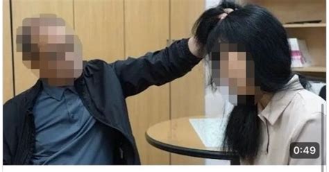 중년남이 젊은 여성 머리채 잡고 손가락으로 쿡쿡경북 경산시의 ‘투표 독려 영상