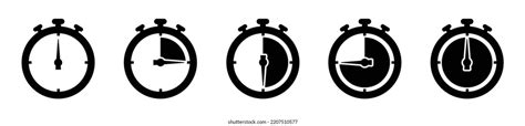 Timers Icon Stopwatch Symbol Vector Illustration Stock Vector Royalty Free 2207510577