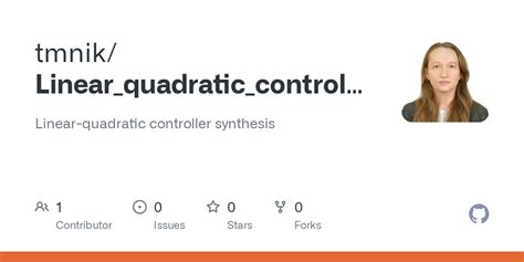 Github Tmniklinearquadraticcontroller Linear Quadratic Controller
