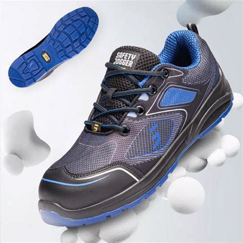 خرید و قیمت کفش ایمنی مهندسی اسپرت برند سیفتی جاگر Safety Jogger مدل الکترواستایک Cador Blue