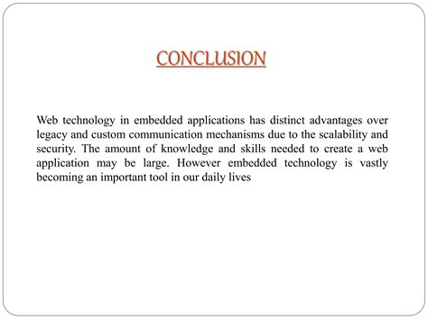 Seminar Presentation On Embedded Web Technology Pptx