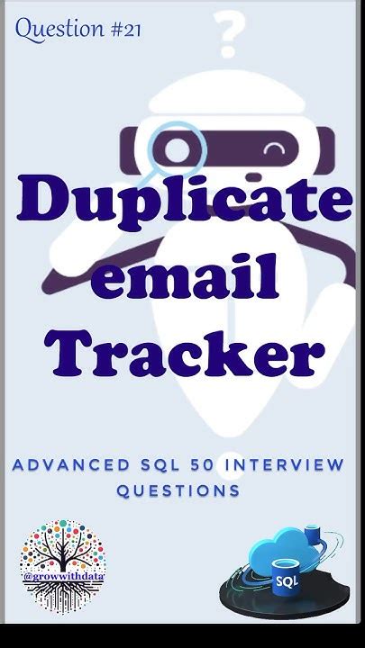 Duplicate Email Tracker Sqlfordataengineer Faangpreparation