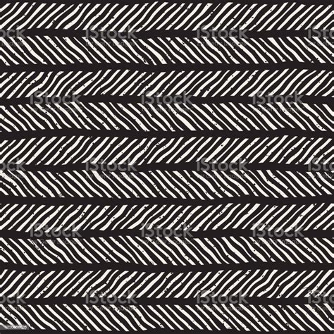 간단한 잉크 기하학적 패턴 흑백 흑백 스트로크 배경입니다 디자인에 맞게 손으로 그린 잉크 텍스처 거친에 대한 스톡 벡터 아트 및