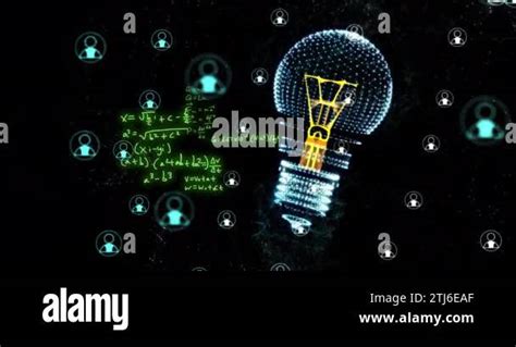 Animation Of Light Bulb Chatbot Icons And Data Processing Global Artificial Intelligence