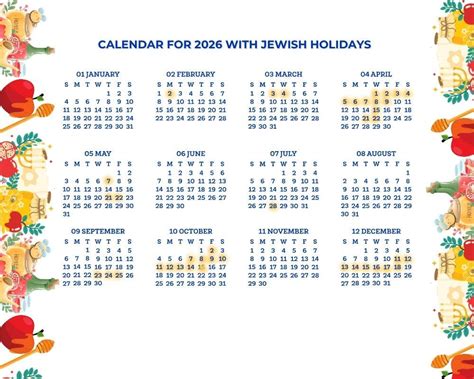 Hebrew Calendar 2026 With Holidays Printable Free Printable 2026