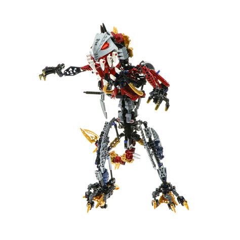1x Lego Bionicle Figur Set Titans Kardas 10204 Grau Unvollständig