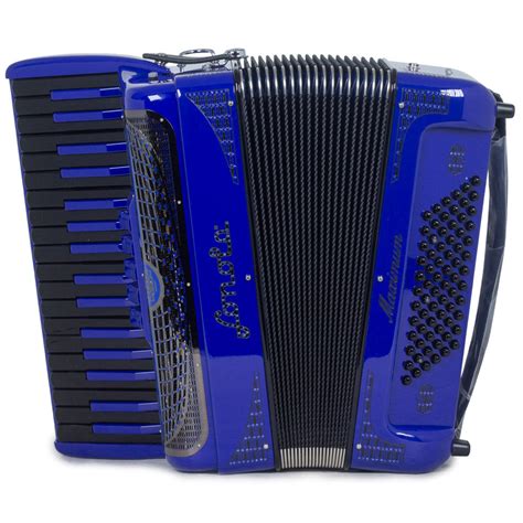 Sonola Pista Deluxe Piano Accordion 5 Switch Glossy Black With Red And