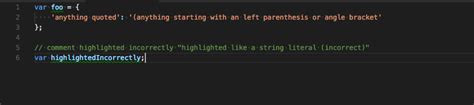 Incorrect Javascript Syntax Highlighting · Issue 31230 · Microsoft