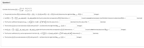Solved Question 1 Consider The Function F T 11 T 0 Chegg Com