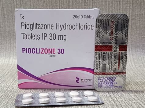 30 Mg Pioglitazone Hydrochloride Tablets Ip Packaging Size 20x10 At ₹ 95 75 Box In Bakshi Ka Talab