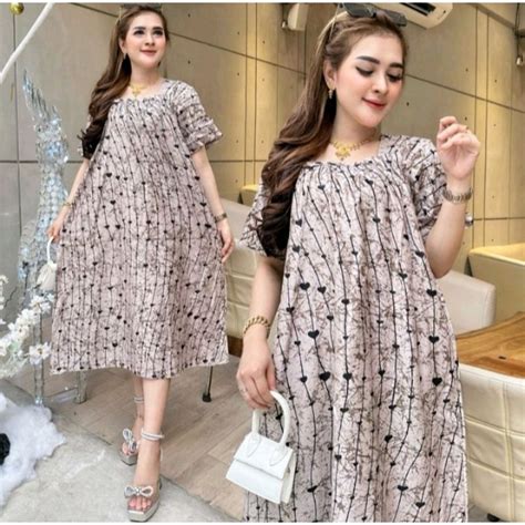 Jual Dress Fuji Mama Cantik Daster Jumbo Fuji Karet Dada Bumil Murah