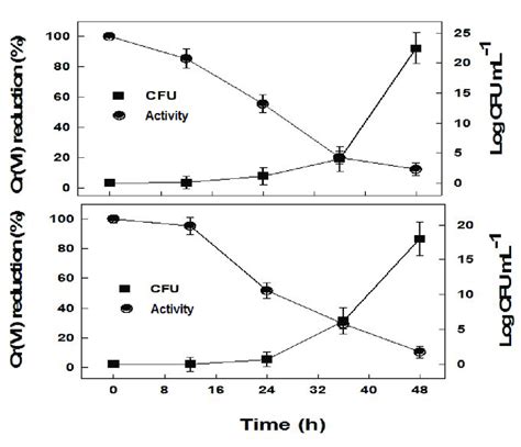 Cell Growth And Chromate Vi Reduction On Lb Broth At Concentration Of