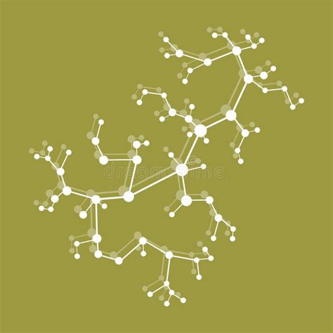 Structure Of Molecule And Communication Scientific Concept Stock