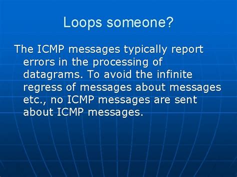 Internet Control Message Protocol ICMP Introduction The Internet