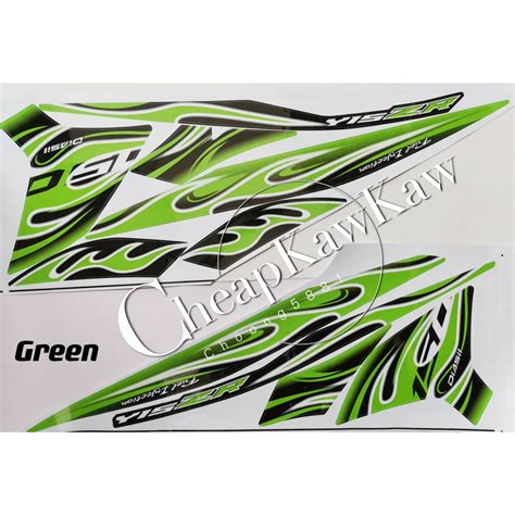 Y15 Y15zr Lc150 Custom Api 66 Special Edition Body Cover Stripe Sticker Black Red Blue