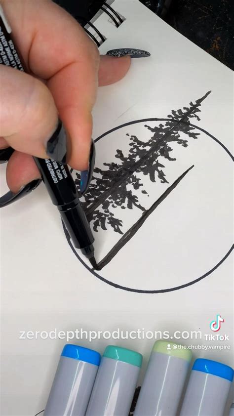 Step By Step Pine Tree Drawing Pine Tree Drawing Pine Tree Art Tree Drawings Pencil