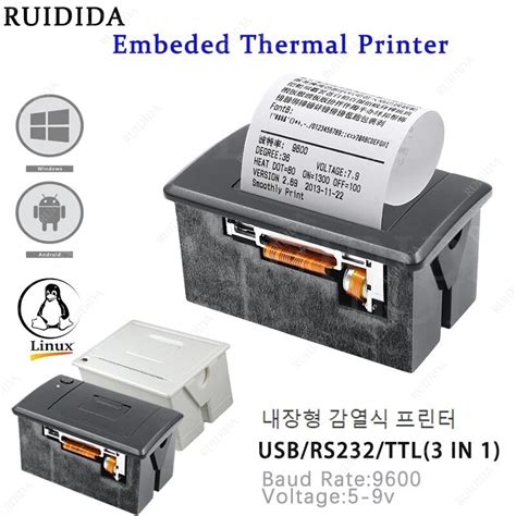 Usb Rs232 Ttl Thermal Embedded Pos Receipt Printer 58mm Atm Thermal Ticket Micro Panel Arduino