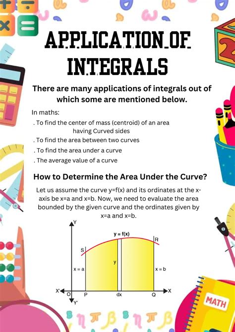 Integrals And Applications On Integrals Maths Project For Class 12 Pdf