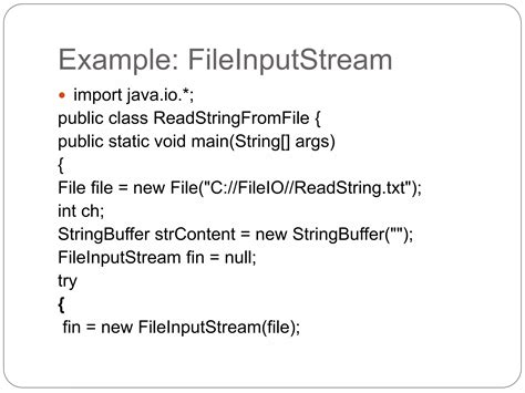 Files And Streams In Java Pptx Programming Languages Computing
