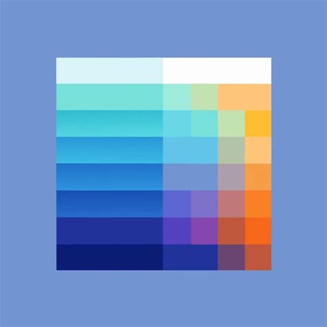 Шаблон цветовой палитры Морозные градиенты Премиум Ai сгенерированный вектор