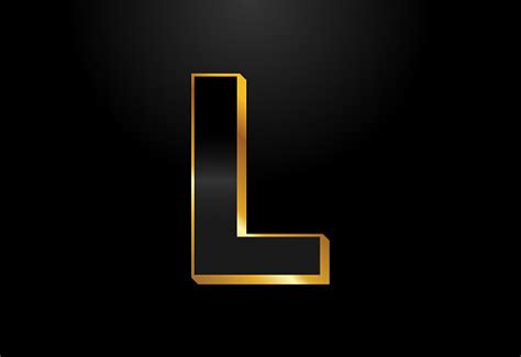 금색과 검은 색 알파벳 Lelegant Gold Color 알파벳 벡터 일러스트 레이 션 0명에 대한 스톡 벡터 아트 및 기타 이미지 0명 3차원 형태 금 금속