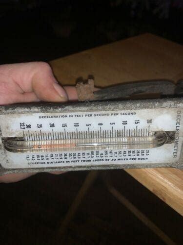Rare Ammco Decelerometer Model 7350 Brake Braking Distance Tester