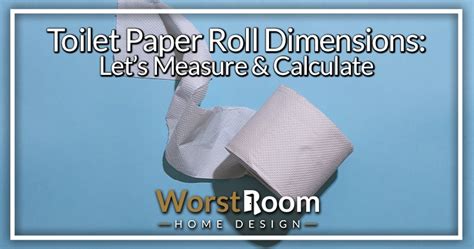 Toilet Paper Roll Dimensions Lets Measure And Calculate Worst Room