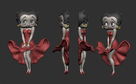 Betty Boop Emoji 3d Model 3d Printable Cgtrader