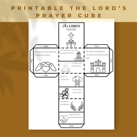 Printable Lords Prayer Craft The Lords Prayer Art Board Print For