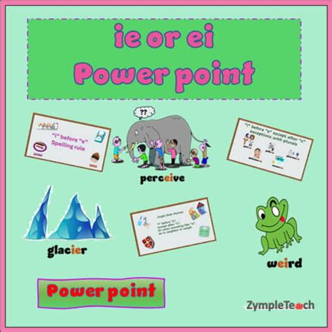 Ie Ei Spelling Rule Power Point Explanation By Zympleteach Tpt