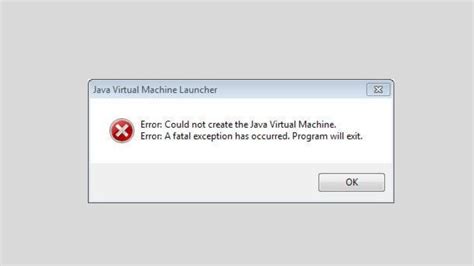 Minecraft Error Occurred During The Initialization Of Vm