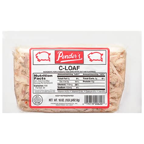 Penders C Loaf 16 Oz Misc Carlie Cs