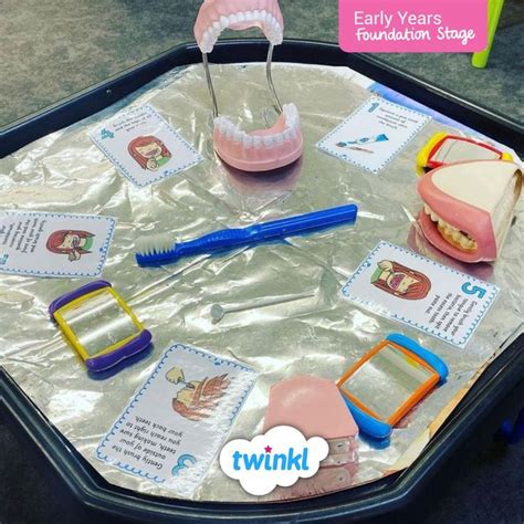 How To Brush Your Teeth Activity Tray Dental Health Month Healthy Food Activities Funky Fingers