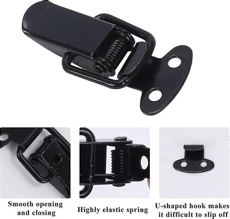 Set Of 8 Lever Latches Spring Latches Spring Toggle Latches Black Metal Toggle Latches Fruugo Uk
