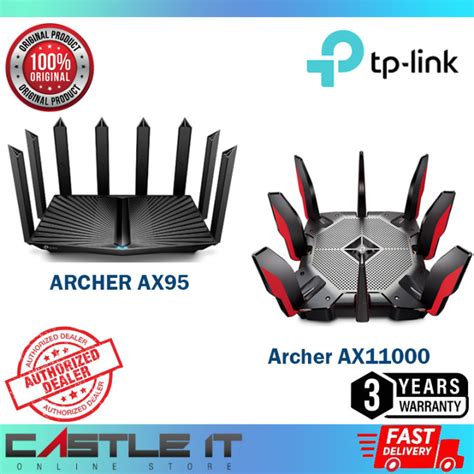 TP LINK Archer AX11000 Next Gen Wifi 6 Tri Band Gaming Router Archer AX95 AX7800 Tri Band 8