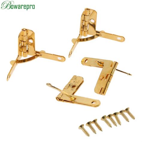 4 шт Угловая опора пружинная петля 90 градусов шарнир для антикварной латуни ювелирный подарок