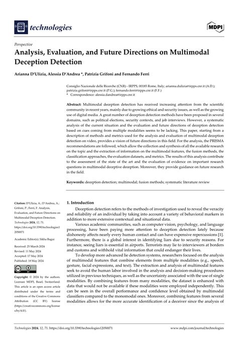 pdf analysis evaluation and future directions on multimodal deception detection