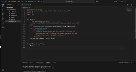 How To Set Up A Django Project Structure Using Vs Code Dev Community