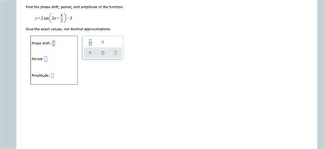 Answered Find The Phase Shift Period And Amplitude Of The Function