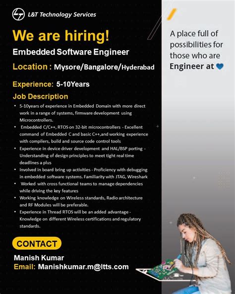 Manish Kumar On Linkedin Bangalore Hiring Engineers Embeddedjobs