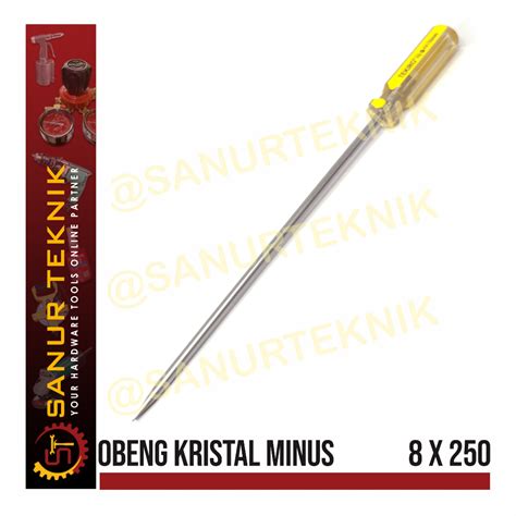Jual Tekiro In Line Screwdriver Obeng Kristal Min Minus 8 X 250