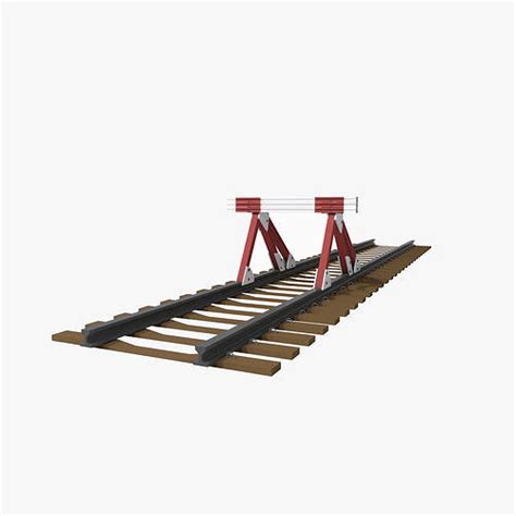 Railway Buffer Stop 3d Model Cgtrader