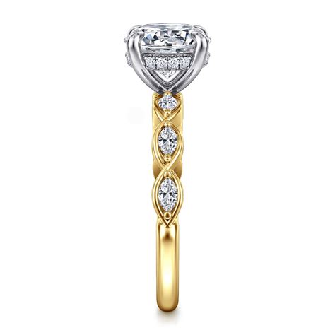 Gabriel And Co Claudia East West Set Marquise Diamond Engagement Ring Ben Garelick